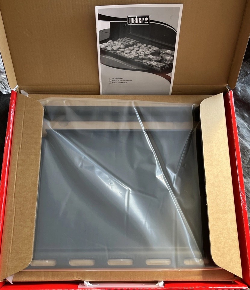 Weber Full Size Rectangular Griddle Spirit 300 Series Carbon Steel ...