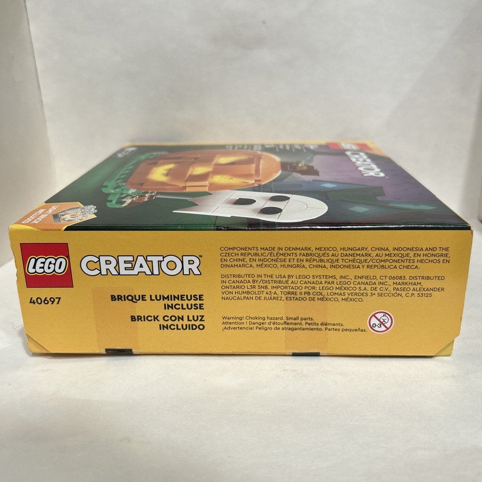 LEGO Creator 40697 Halloween Pumpkin Light Brick Included GWP LE - New ...