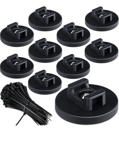 Yookeer Magnetic Zip Tie Mount Multipurpose Cable Holder Magnets ...