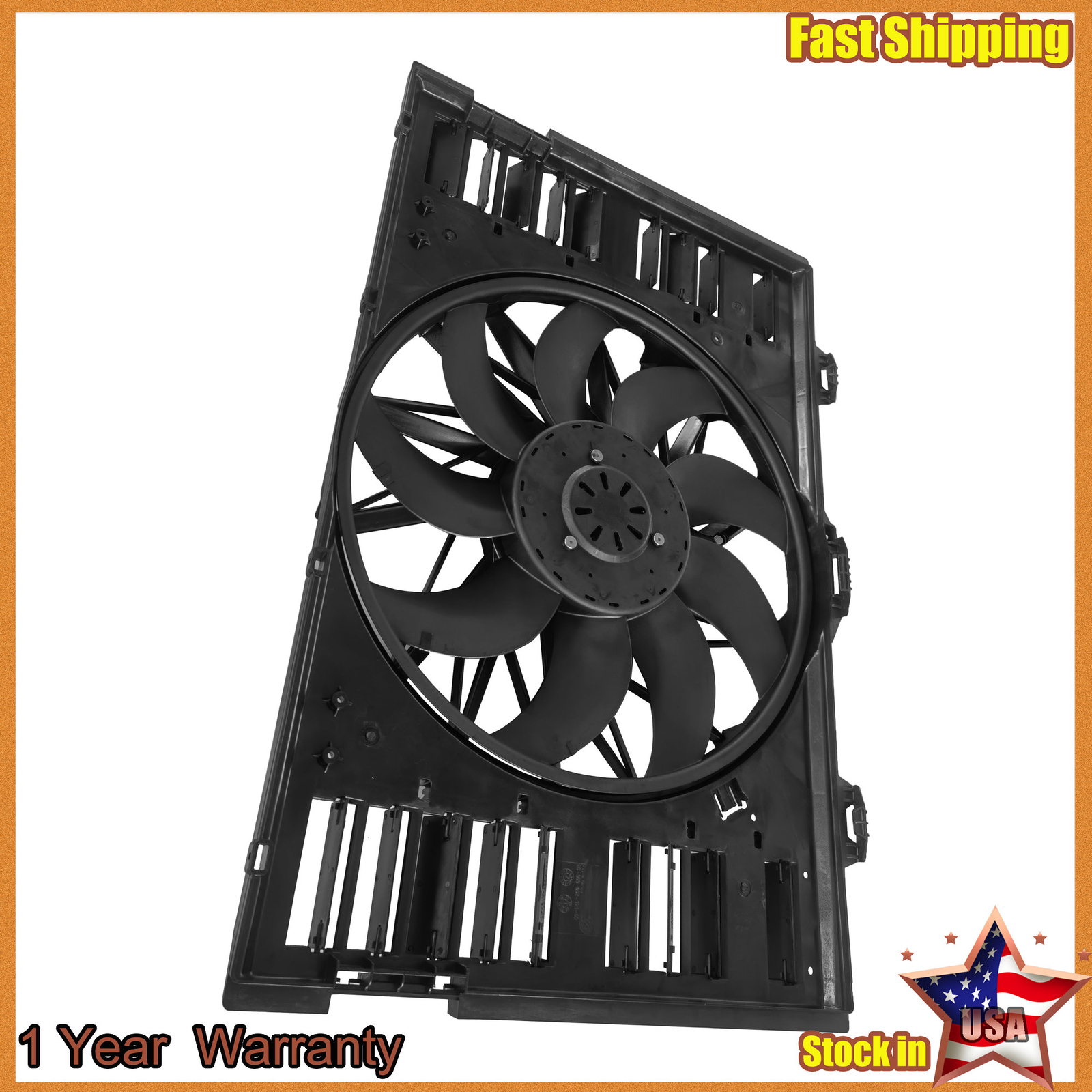 Engine Radiator Cooling Fan Assembly for 2010-2016 Porsche Panamera ...