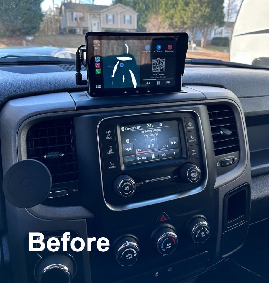 9" IPS Screen Radio CarPlay GPS WIFI Stereo for 2019-2024 Dodge RAM ...