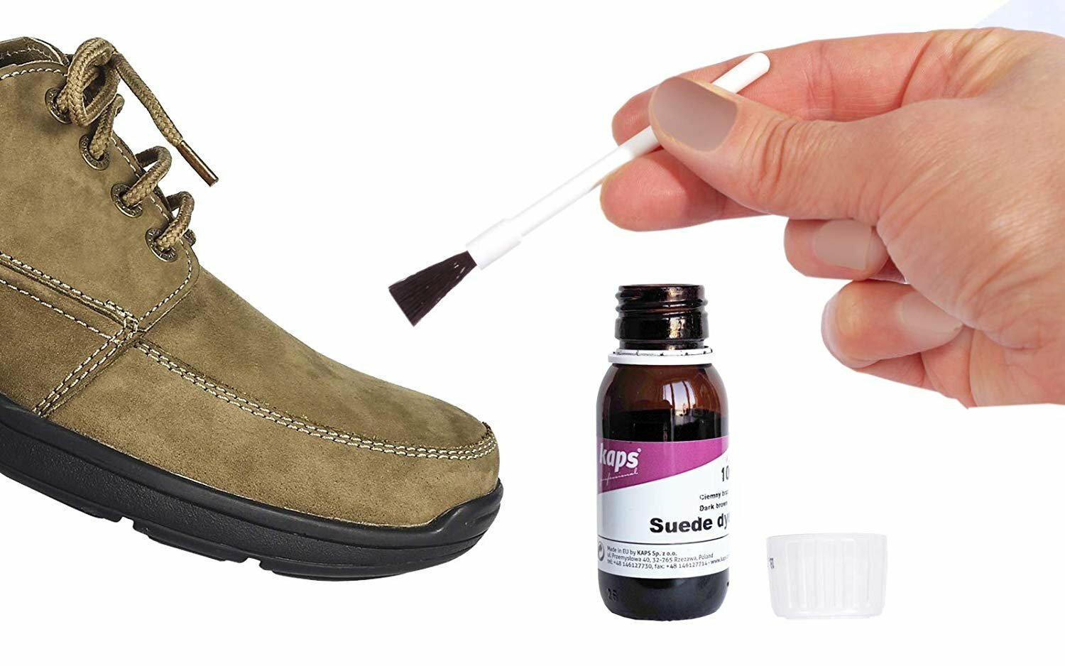 Nubuck & Suede Shoe Dye, Fix Repair Colour and Paint Shoes Bags and ...