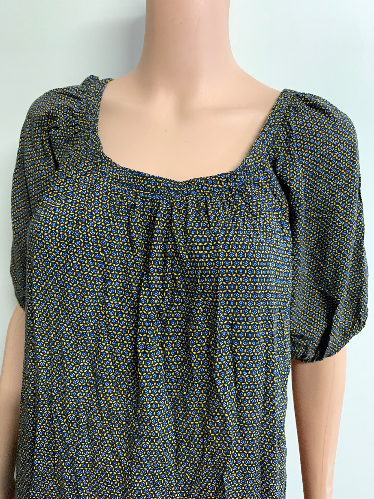 Witchery Sz 8 Print Peasant Tunic With Elasticised Neck And Sleeve (161 ...