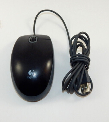 Logitech M-U0028 Black 3 Buttons USB Wired Optical Mouse | eBay