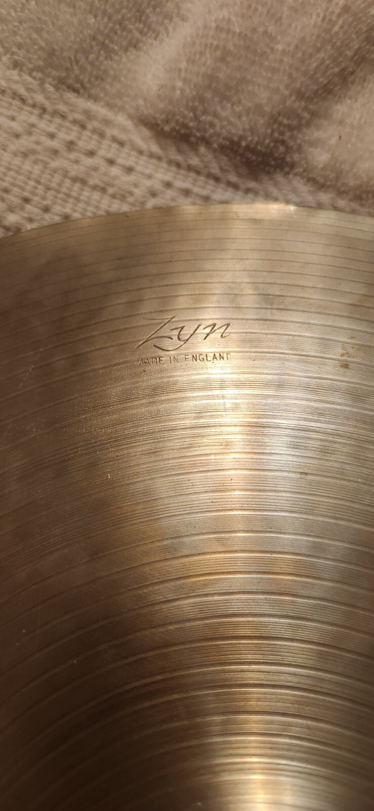Vintage Zyn 14" Hi Hat or Crash Cymbal Made In England FANTASTIC! | eBay