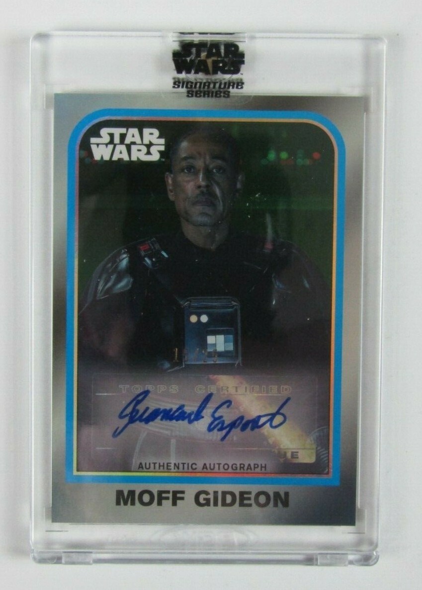 2022 Topps Star Wars Signatures Series Moff Gideon Auto Variant #15/25 ...