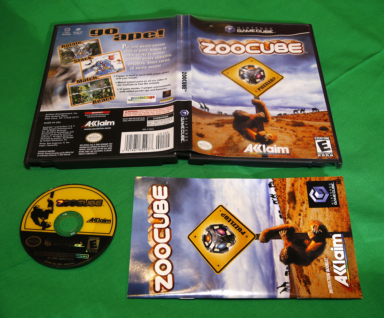 ZooCube • Nintendo GameCube System/Console by Acclaim • Puzzle *CIB ...