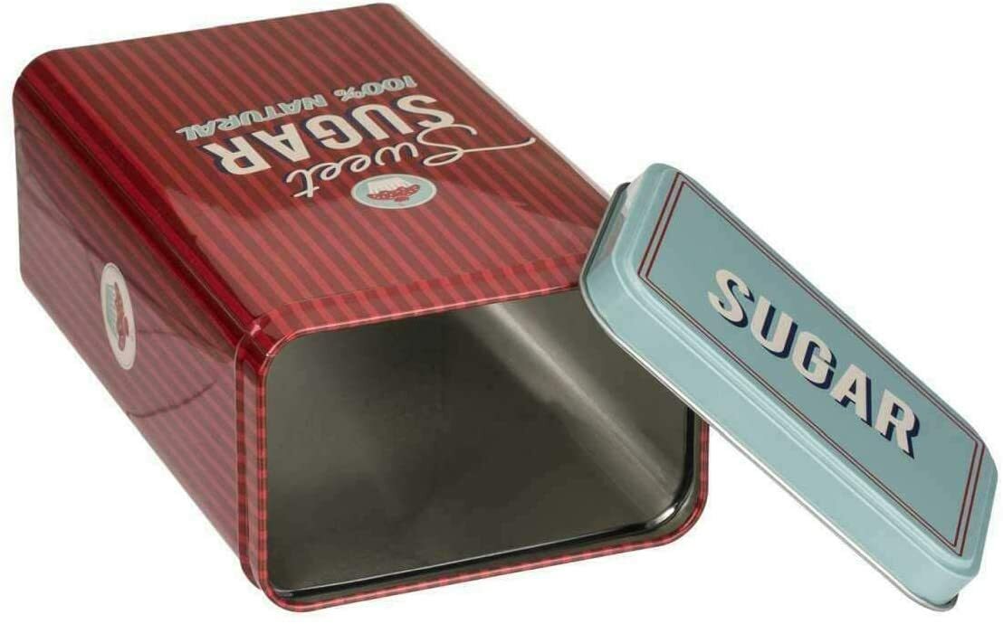 3pc Retro Rectangular Tea Coffee Sugar Kitchen Storage Canister Pot ...