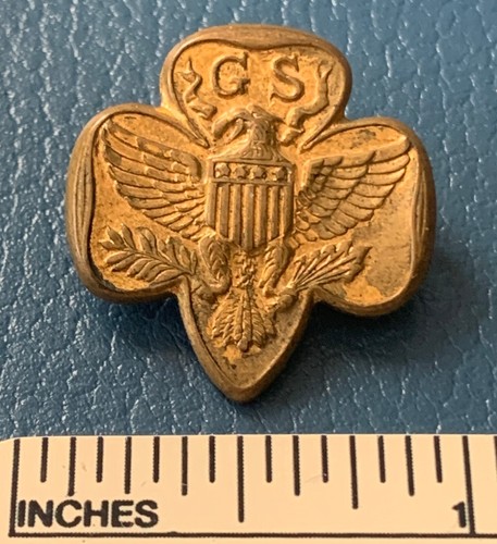 Vintage GIRL SCOUT Tenderfoot Rank Badge PIN GS Membership Uniform Sash ...