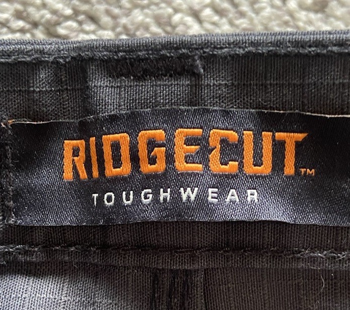 Ridgecut Toughwear Pants Men 34x27.5 Modified Hem, Gray Ripstop Double Knee | eBay