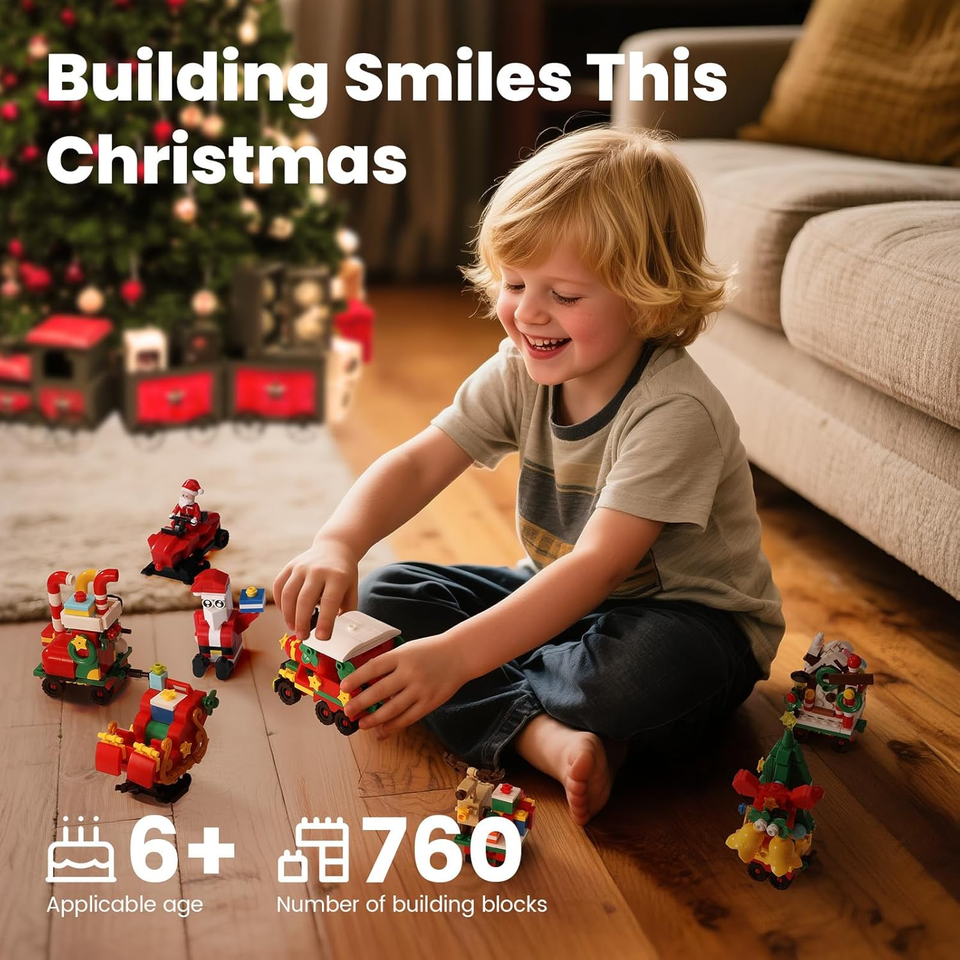 Advent Calendar 2025 Train Building Blocks Set,760 PCS Surprise ...