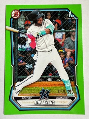 2026 Bowman Baseball Luis Arana BCP-72 Neon Green Border /399 | eBay