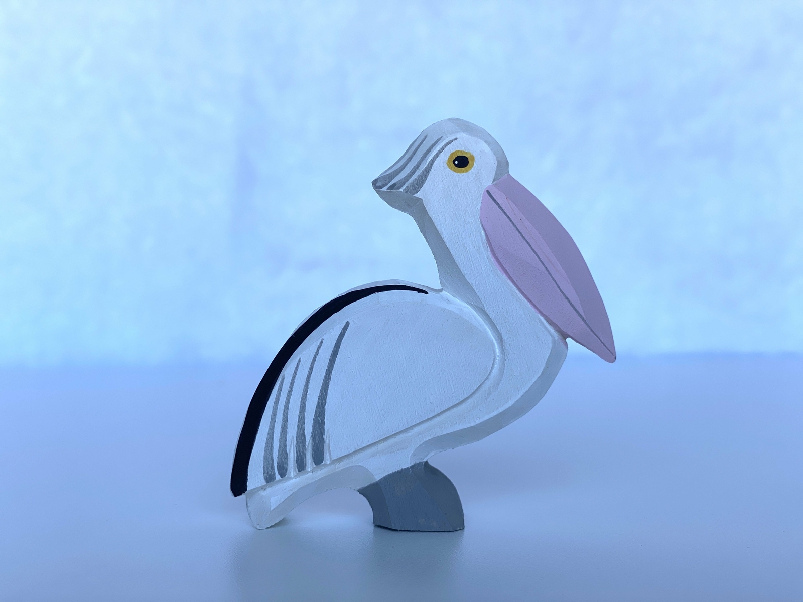 Hand Carved Wooden Pelican Toy set of 3 | eBay