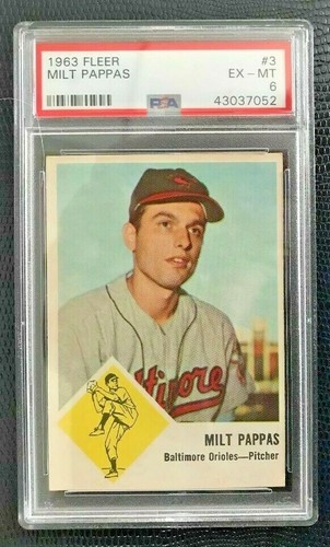 1963 Fleer - Milt Pappas #3 for sale online | eBay