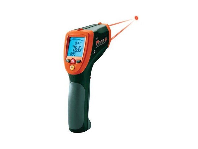 Extech 42570 Dual Laser Infrared Thermometer 2200 Degrees Celsius for ...