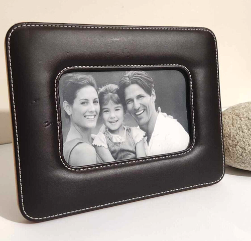 cadre photo Fram en bois cuir verre 2006 | eBay