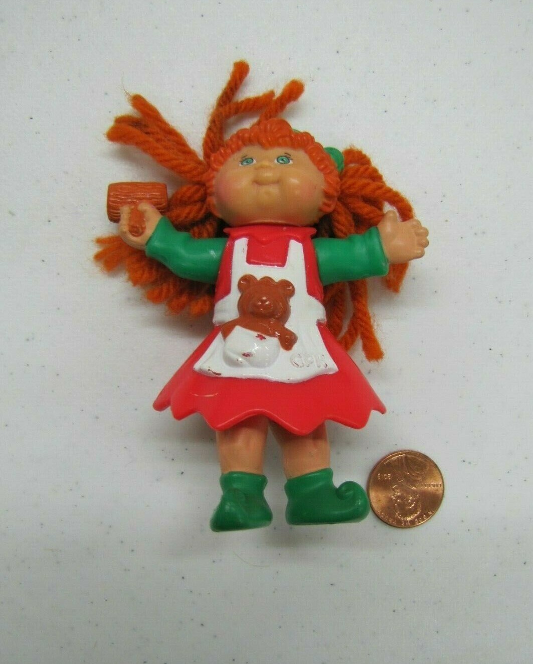 Vintage 1984 Cabbage Patch Kids Girl Figure Christmas Santa Elf Pvc ...