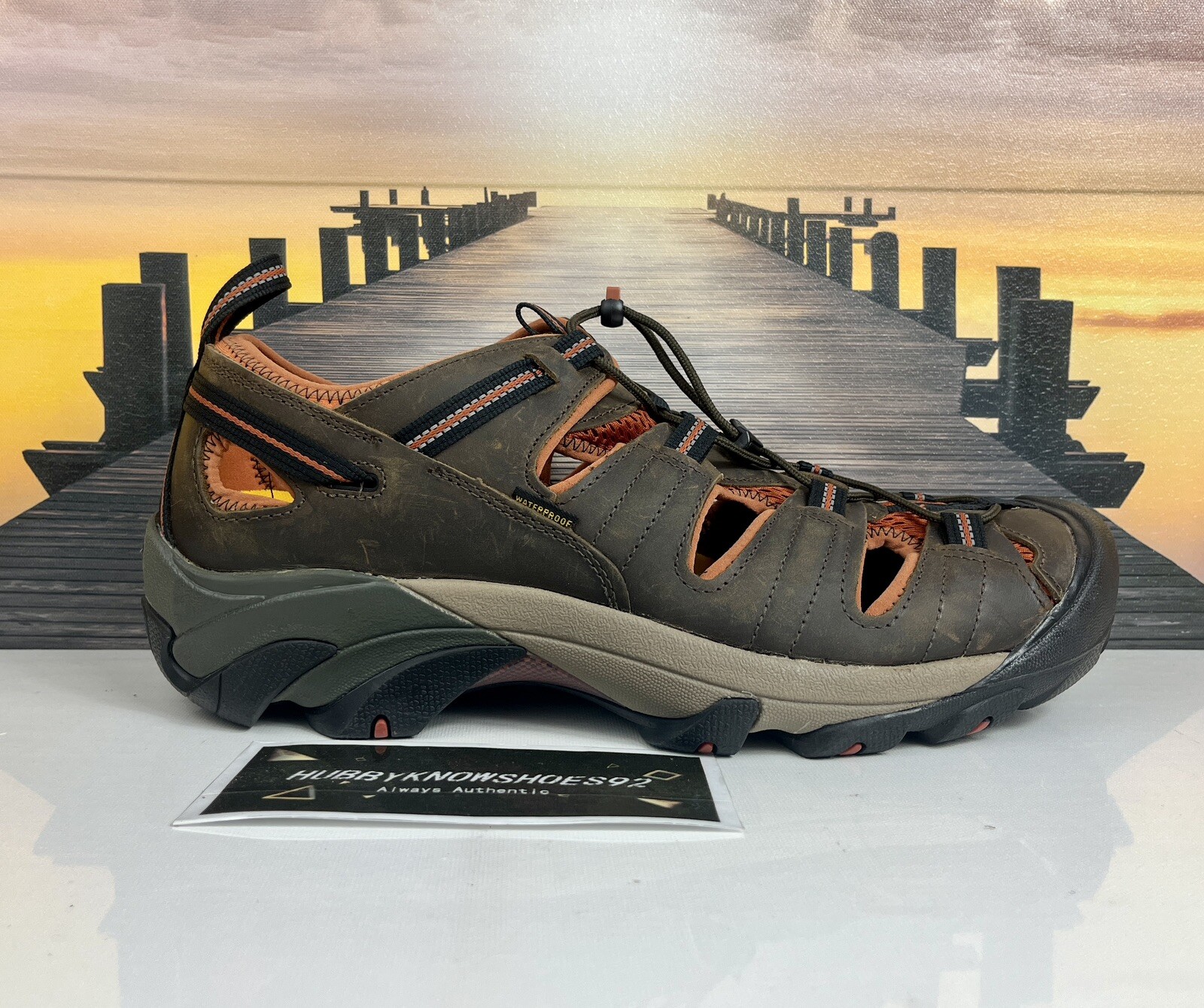 NEW KEEN Arroyo II Waterproof Hiking Sandals 1008419 Leather Brown Men ...