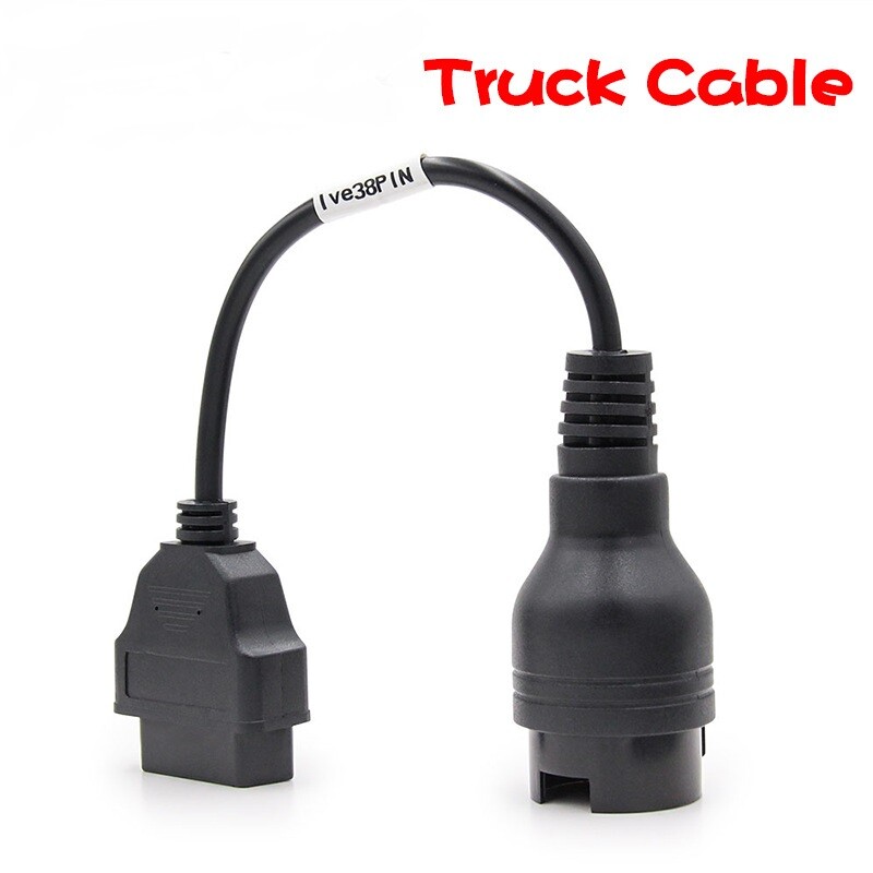 Female 38 Pin to 16 Pin OBD2 Cable Adapter Connector OBDI OBDII For ...