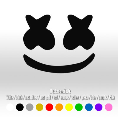 5" Marshmello EDM KWS kamoji Die Cut Bumper Car Window Vinyl Decal ...