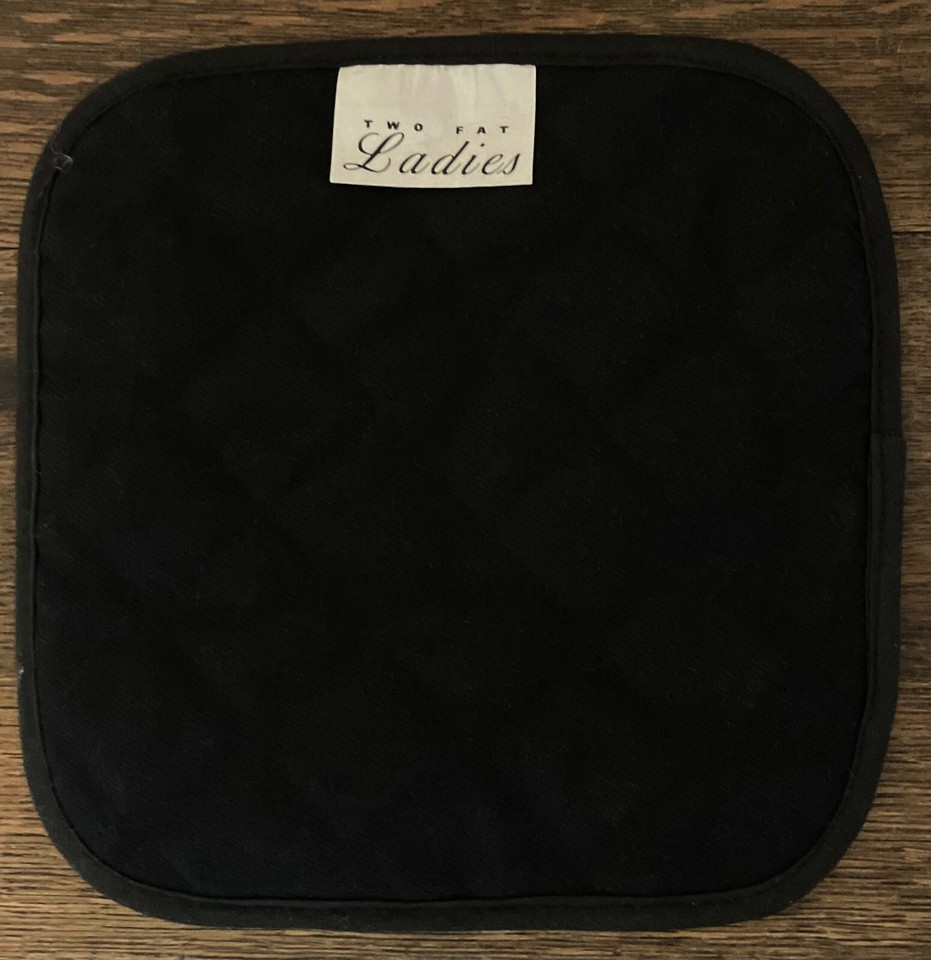 TWO FAT LADIES Pot Holder Jennifer Paterson Clarissa Dickson Wright ...