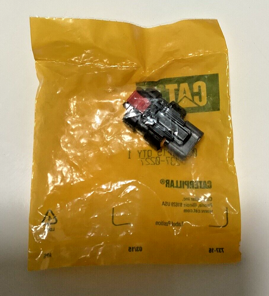 3 PIN CONNECTOR PLUG CATERPILLAR 237-0227 2370227 C-18 C7 C9 C-9 C11 ...