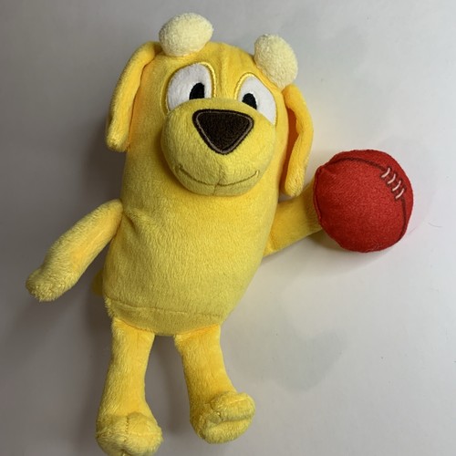 Bluey Lucky Plush 7" Yellow Stuffed Animal Toy Football | eBay