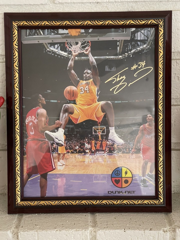 Shaquille O’Neal H.O.F. Autograph/Signed 8x10 NBA Color Photo Framed | eBay
