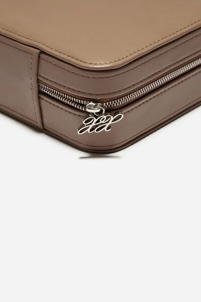 Lexxola Jet Setter Taupe Brown Eyewear Travel Sunglasses Case REAL ...