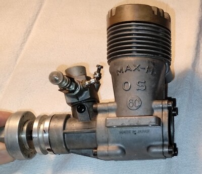 Vintage OS MAX - H 60 Gas Spark Model Airplane Engine w/carb NO RES ...