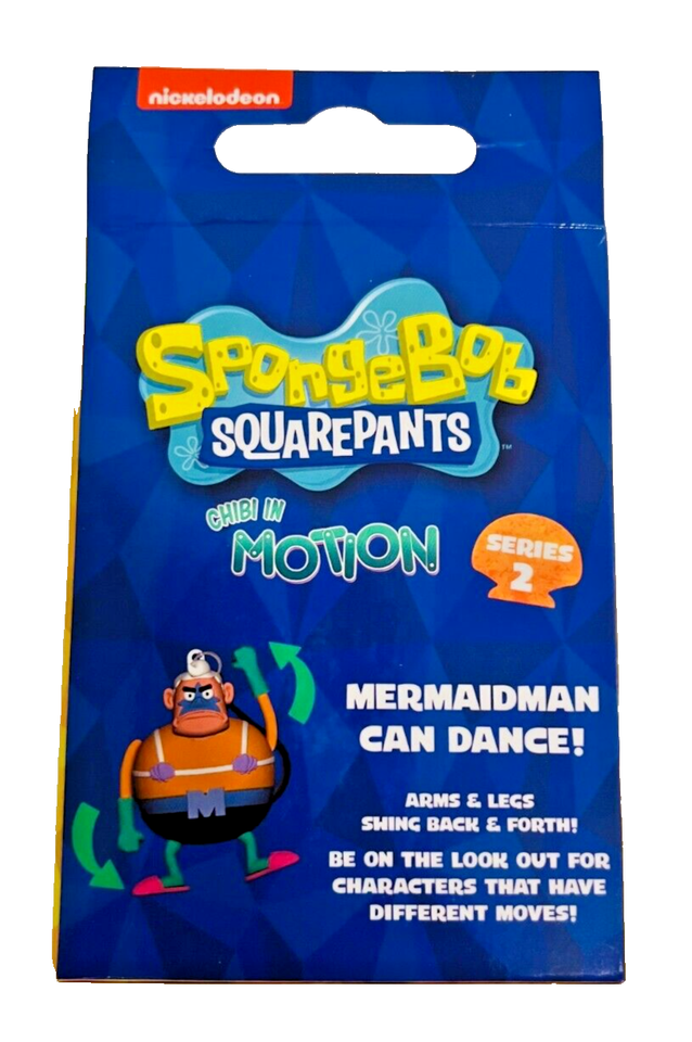 3 LOT Nickelodeon SpongeBob SquarePants Series 2 Chibi in Motion Blind ...