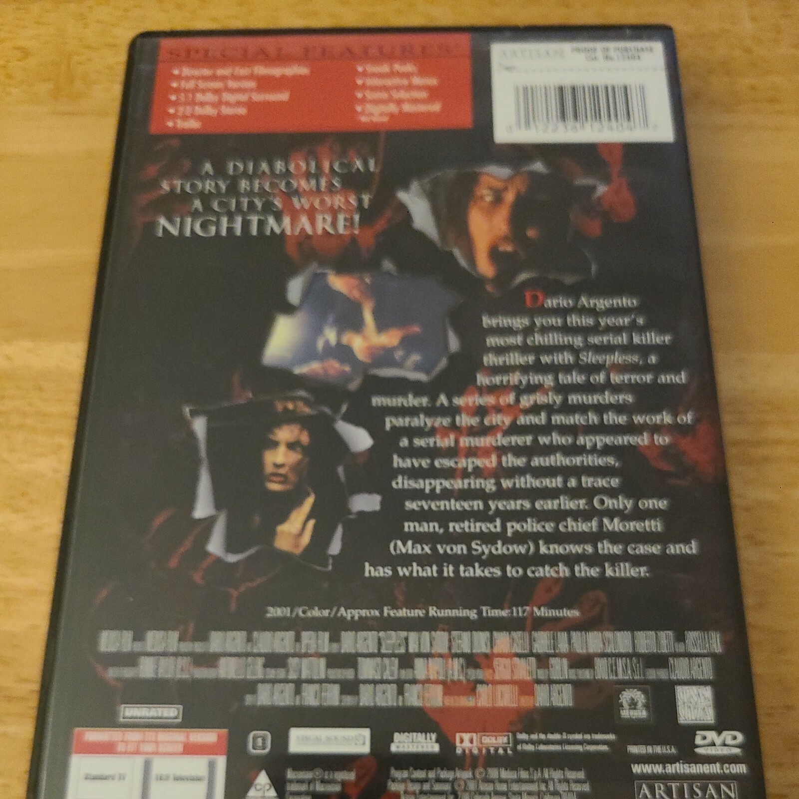 Sleepless (DVD, 2001, Widescreen) 12236124047| eBay