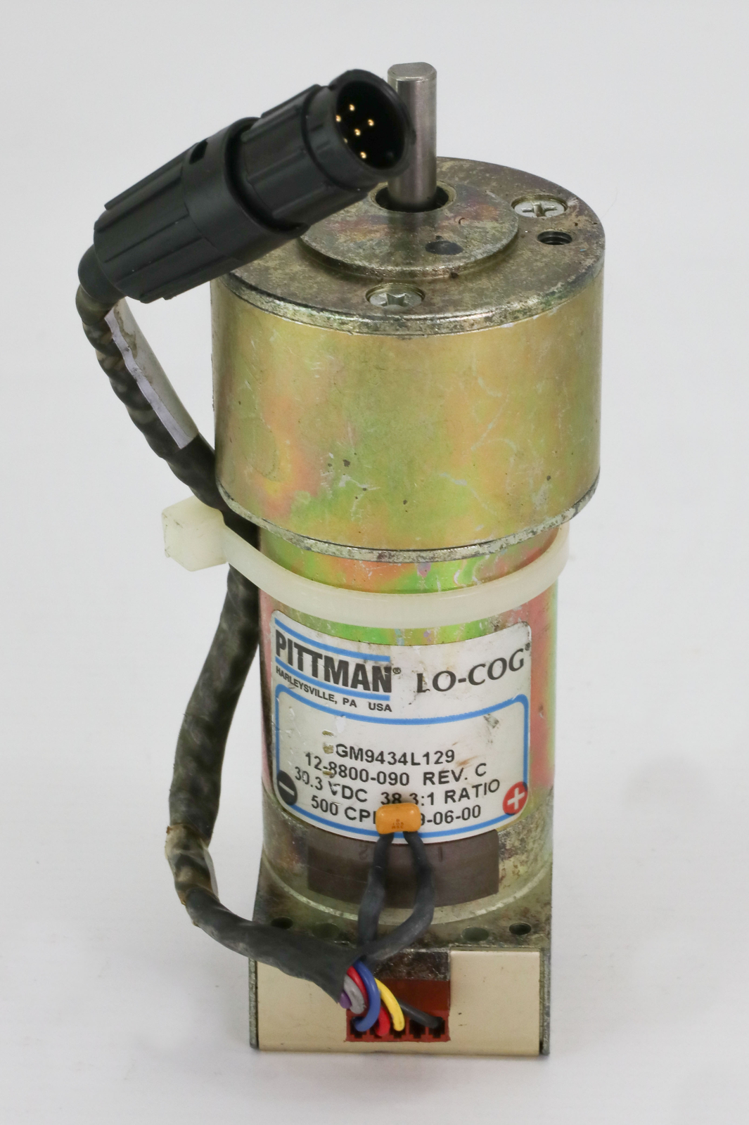 12928 PITTMAN GEAR MTR,30.3 VDC,500 CPR,RATIO 38.3:1,PN: 12-8800-090 ...