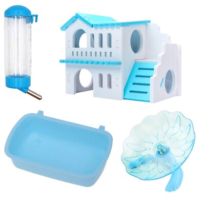 Hamster Starter Kit House & Accessories Pack Mouse, Hamster Pet Bundle ...