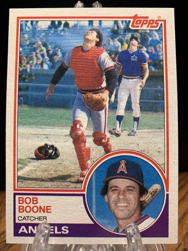 1983 Topps Baseball Card Bob Boone California Angels #765 | eBay