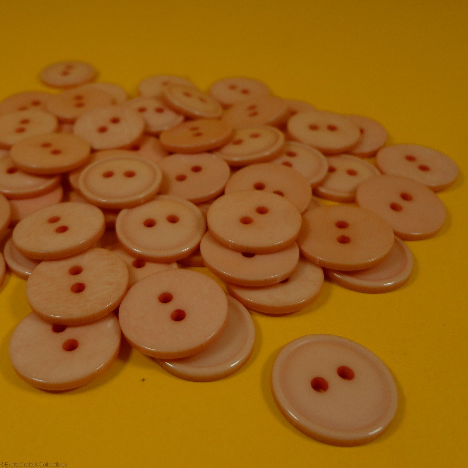Salmon Craft Plastic - 2 Hole Buttons (20 grams per bag = +/-50pcs ...