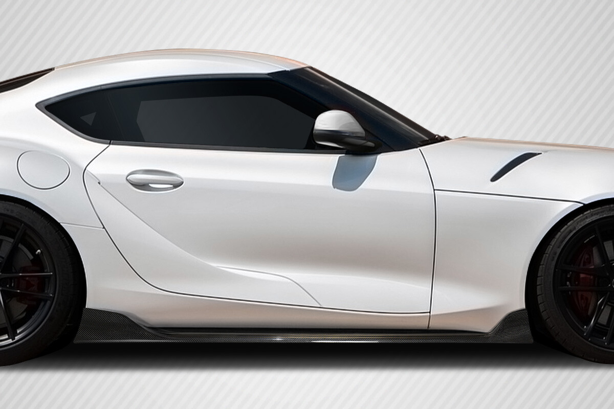 AG Style Carbon Fiber Side Skirts Splitters Compatible Toyota GR Supra ...