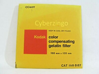 Kodak Cc40y, 1498187 Color Compensating 100mm X 100mm Filter | eBay
