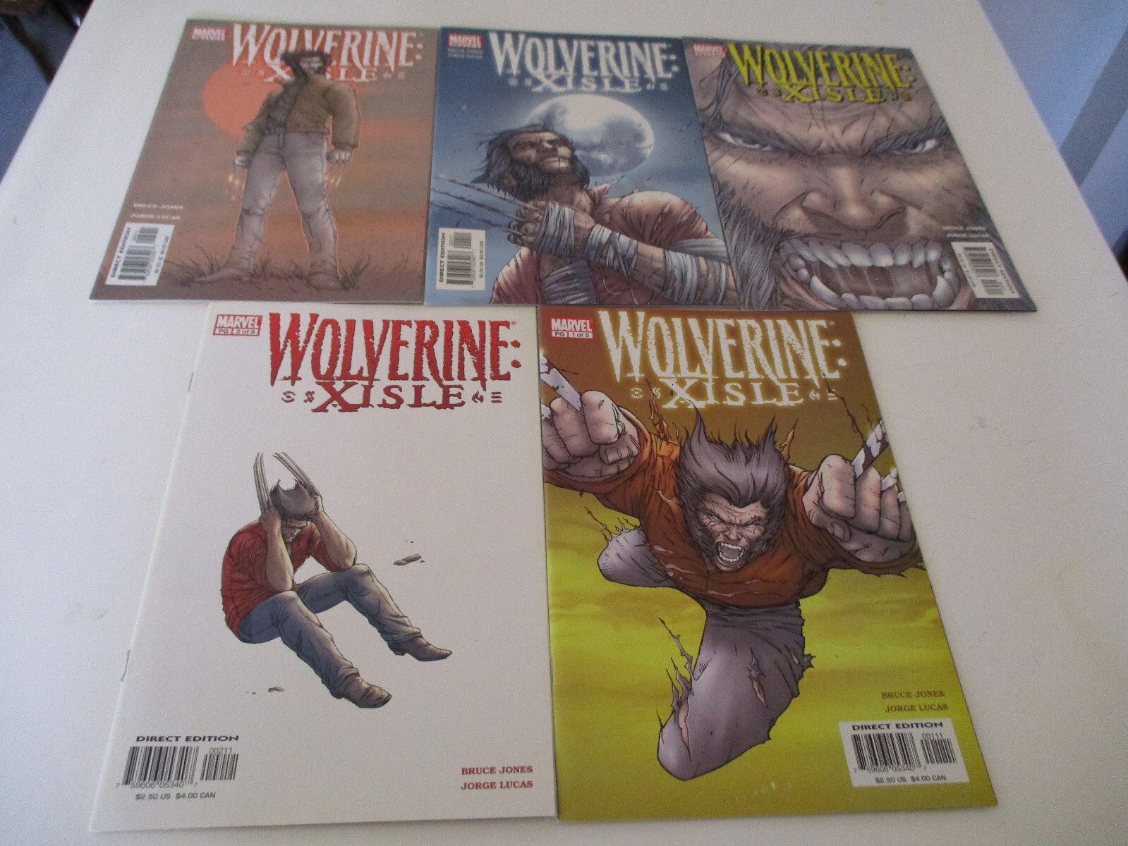 Wolverine-Xisle # 1-5--Bruce Jones,Jorge Lucas--2003--VF Condition | eBay