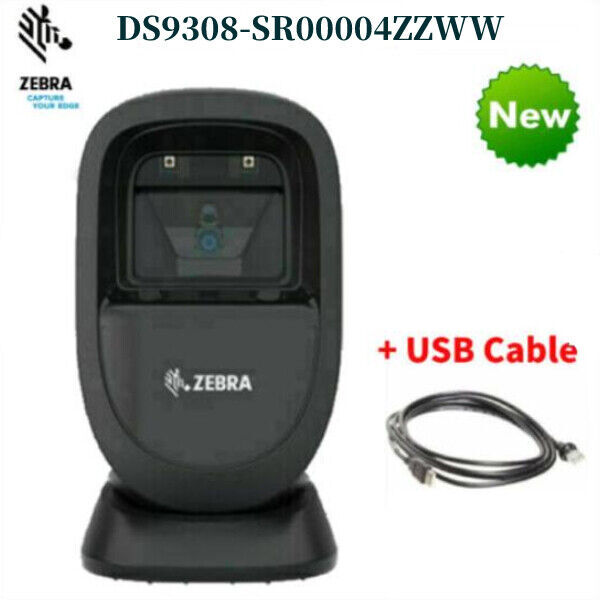 Zebra DS9308-SR00004ZZWW Desktop Hands- 1D/2D RS232 Barcode Scanner w ...