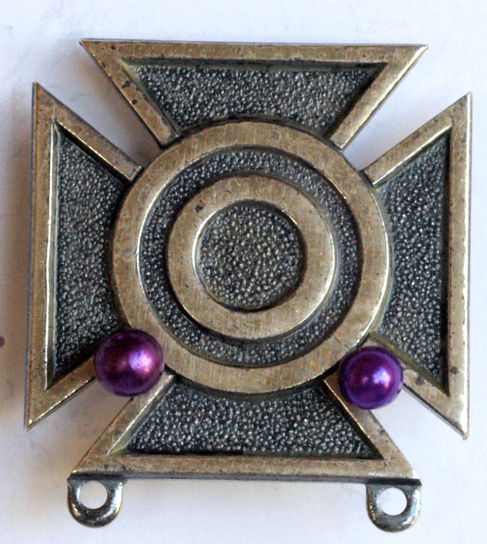 KOREAN CONFLICT STERLING SILVER US ARMY SHARPSHOOTER MARKSMANSHIP BADGE ...