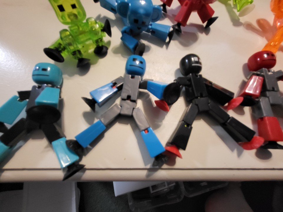 Zing Stikbot LOT x 13 Stop Motion Animation Stick Bot Toy Action Figure ...