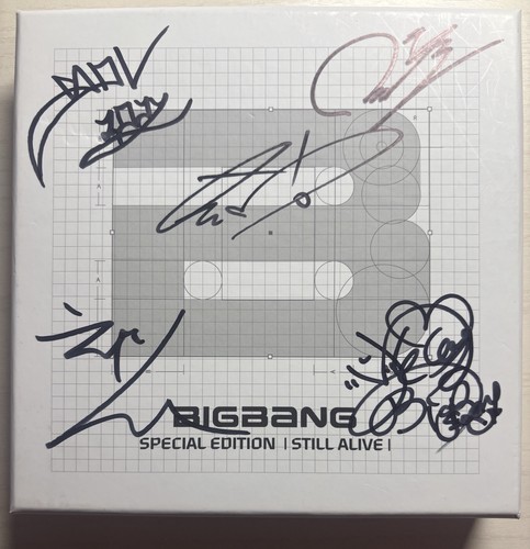 BIGBANG STILL ALIVE All Member Autographed Signed Promo Album BIG BANG ...