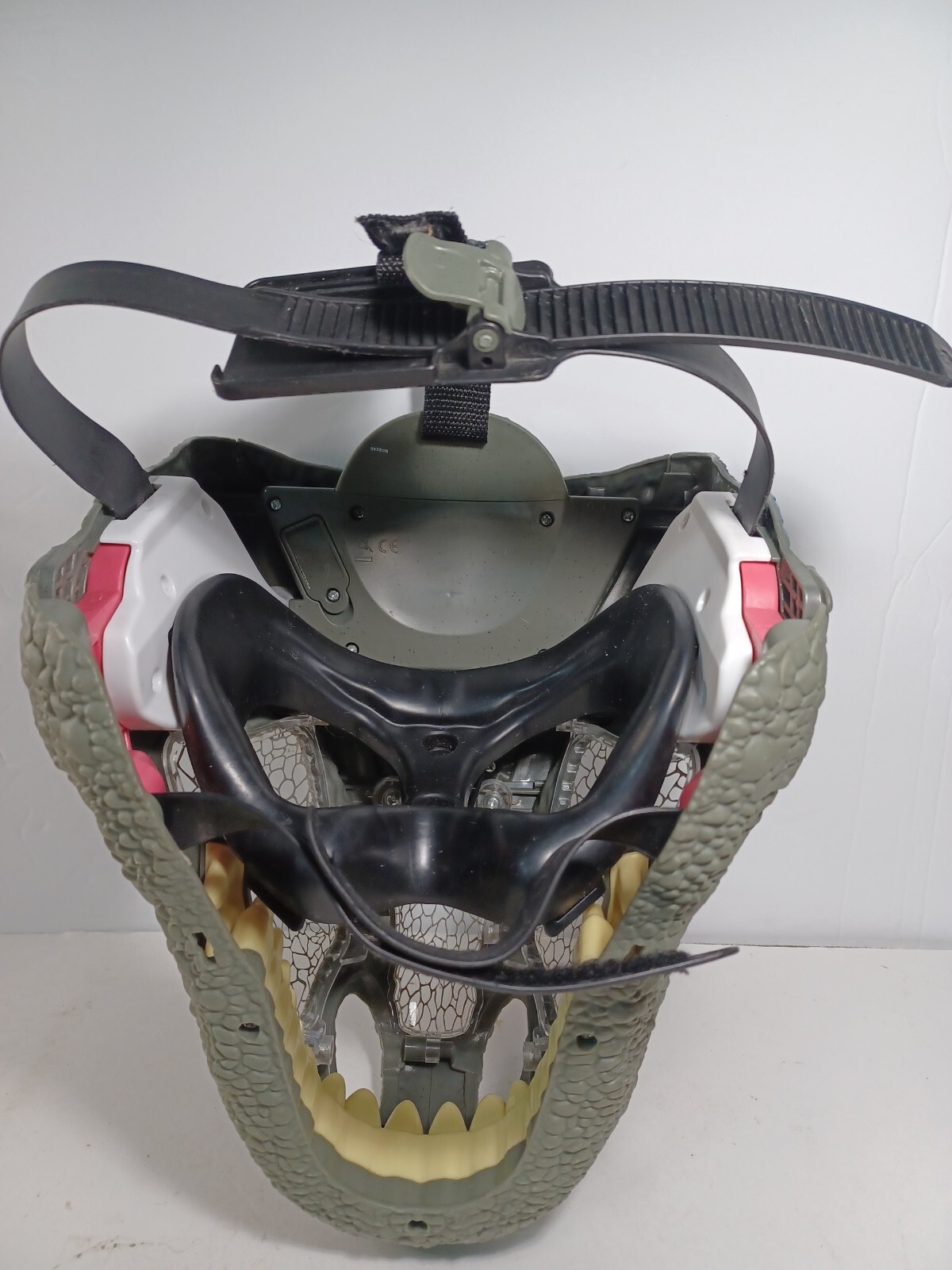 BLUE VELOCIRAPTOR MASK Jurassic World Moveable Jaw Raptor Dinosaur Mask ...