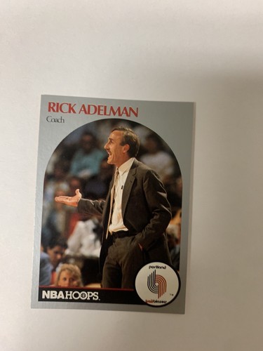 1990 NBA Hoops Coaches Rick Adelman Portland Trailblazers | eBay