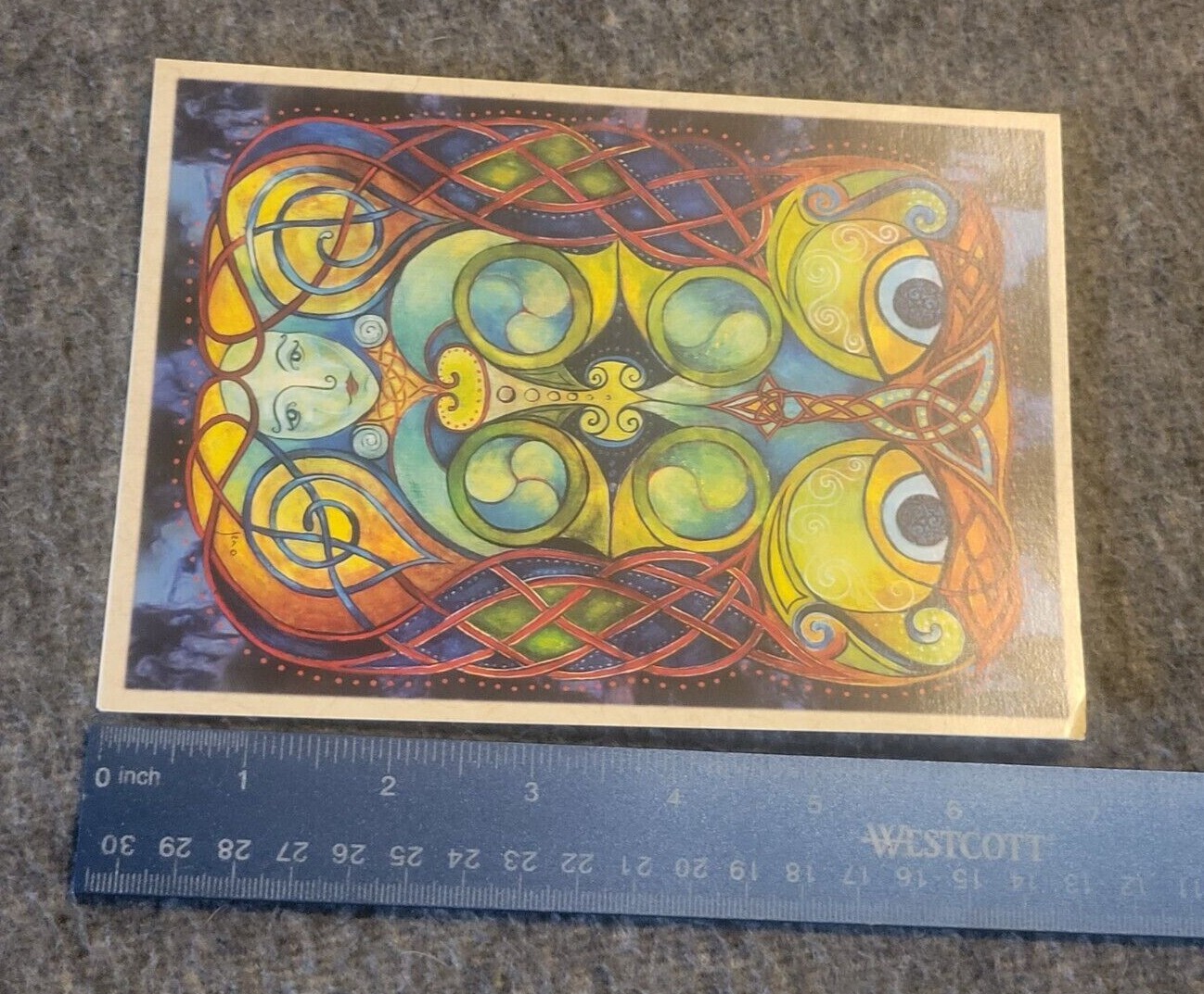 Keltic Designs Jen Delyth Blodeuwedd the Owl 2005 Blank Greeting Card ...