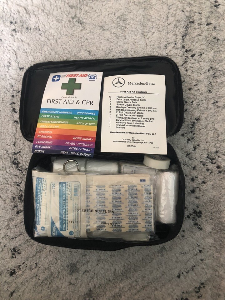 Mercedes Benz First Aid Emergency Kit w/Case Q4860026 OEM! | eBay