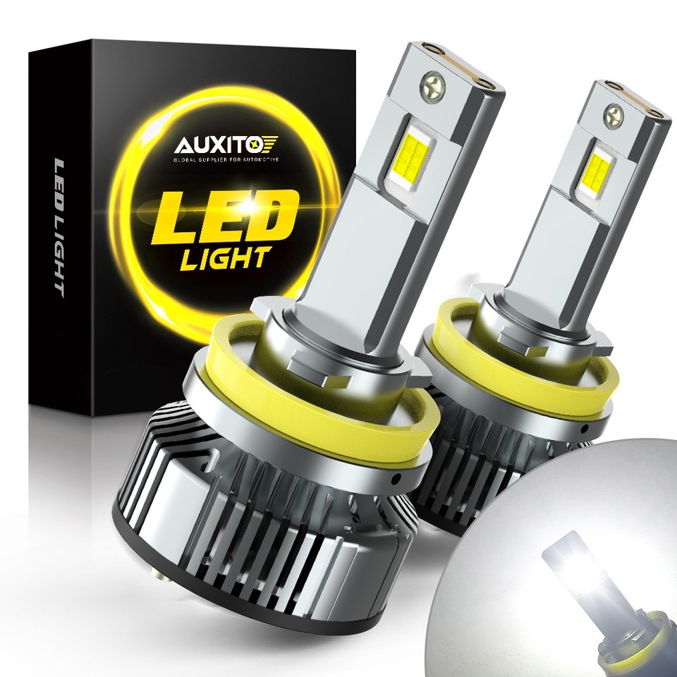 LED H11 Headlight Super Bright White 30000LM 6 Bulbs Kit 6500K Chip ...