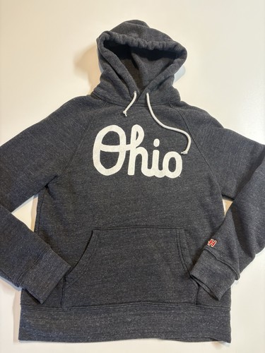 Men's Homage Ohio Script Hoodie Gray Size M | eBay
