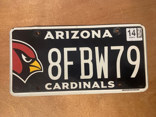 2014 Arizona Cardinals License Plate # 8FBW79 | eBay